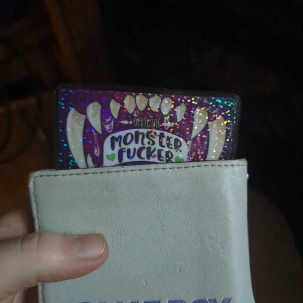 Monster Lover/ F**ker Permit Laminated Holographic - Etsy