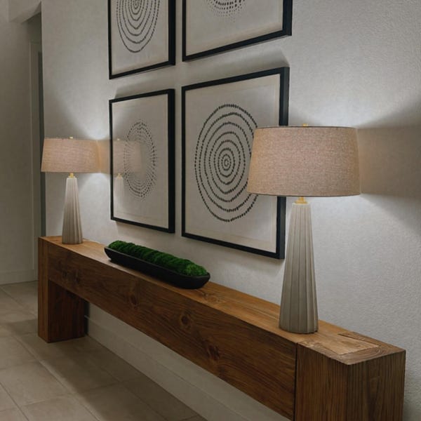 Modern Rustic Console Table Black Espresso (made and Shipped in U.S.A ...