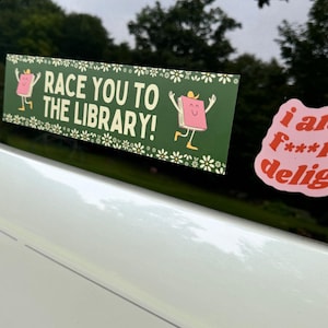 Paranormal Romance Book Bumper Sticker for Romance Reader or Mystery ...