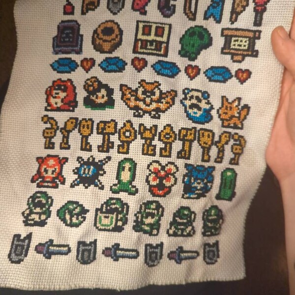 Legend of Zelda - NES - Band Sampler Cross Stitch PATTERN - Etsy