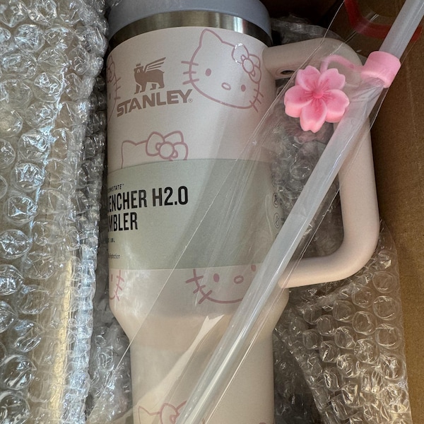 HK Owala 32oz Pink Water Bottle, Sanrio Inspired Hello Kitty, Kawaii ...