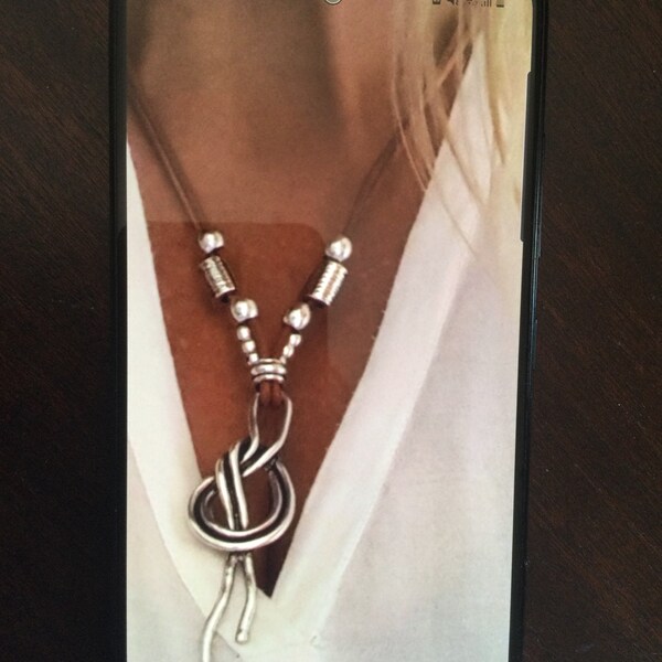 Leather Loop Choker Teardrop Pearl, Pearl Boho Leather Lasso Choker ...