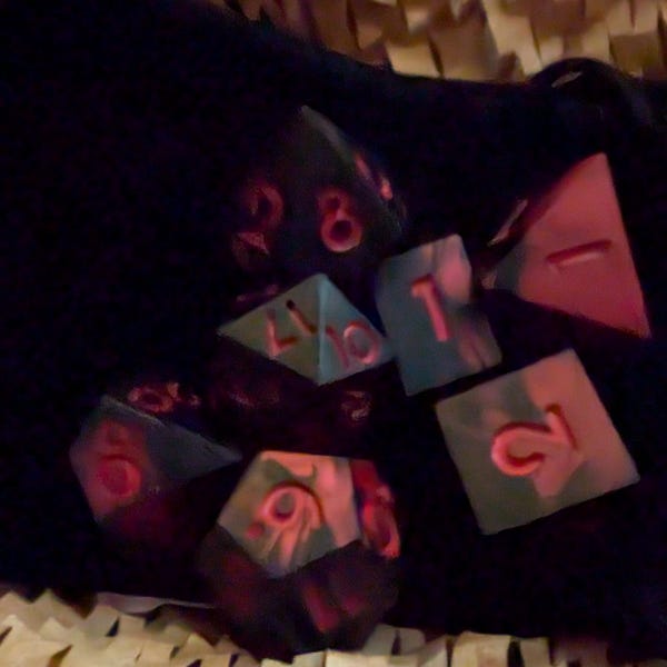 Crystal Caves Geode Dice Set - Etsy