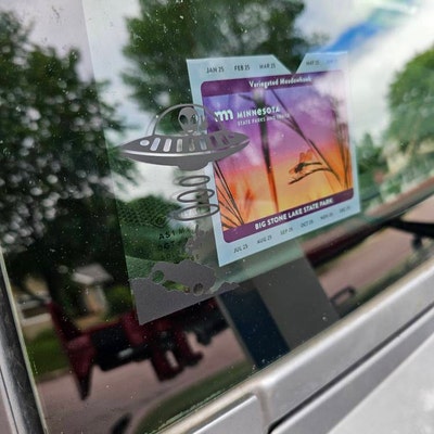 Jeeper Windshield Decal Alien Abduction/ufo Jeeper Sticker /wrangler ...