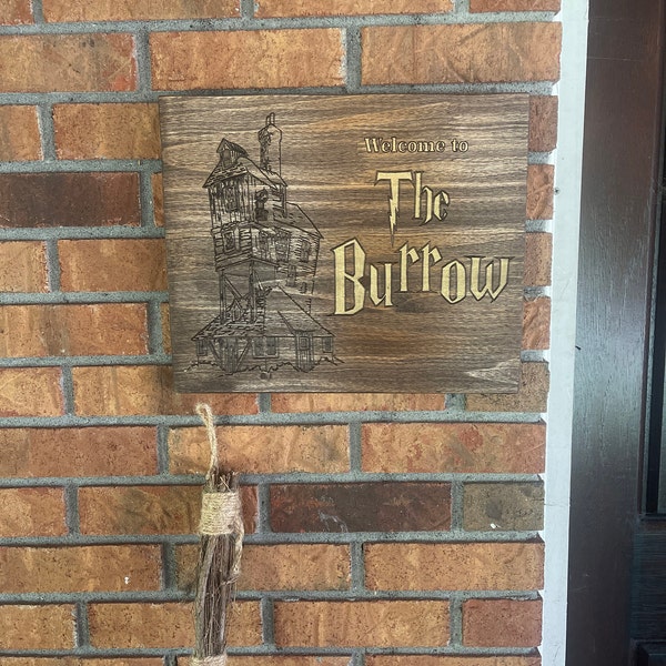 The Burrow Sign- Wizardly Fan Art! - Etsy