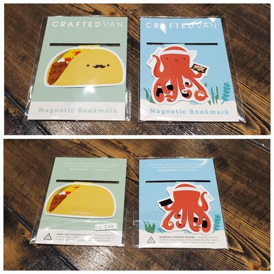 Sushi Magnetic Bookmarks mini 3 Pack - Etsy