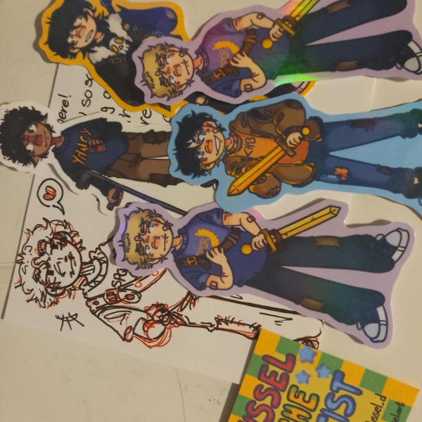 PJO/HOO Boys | Holo Stickers - Etsy