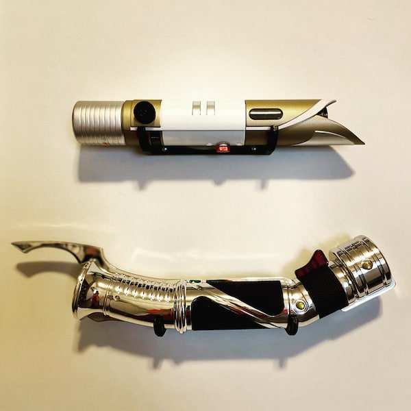 5 X Horizontal Lightsaber Wall Mount, Galaxy's Edge Lightsaber Mount - Etsy