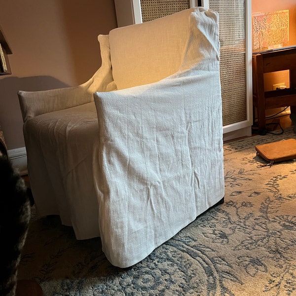 Linen Chair Cover, Elegant Chair Covers for Dining Room, Chair Covers ...