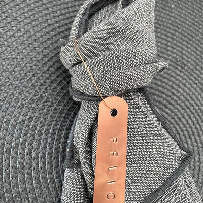 Personalised Name Tags, Copper Name Tag, Hand Stamped Place Card, Hand ...