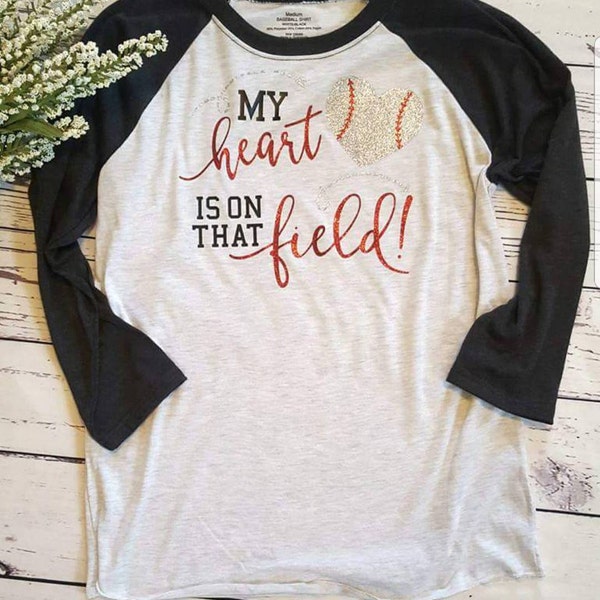 My Heart Is On That Field Baseball Svg Vector Dxf Eps Digital Cut