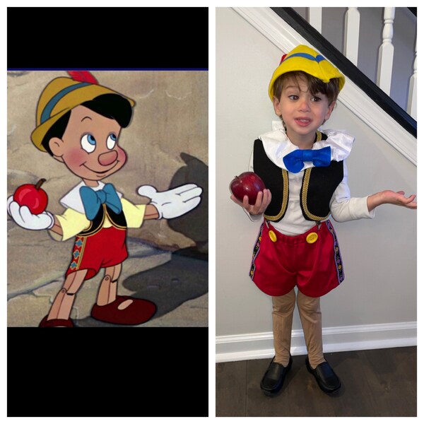 Child - Puppet Boy Costume - Hat, Vest, Shorts, Collar - Handmade - Etsy