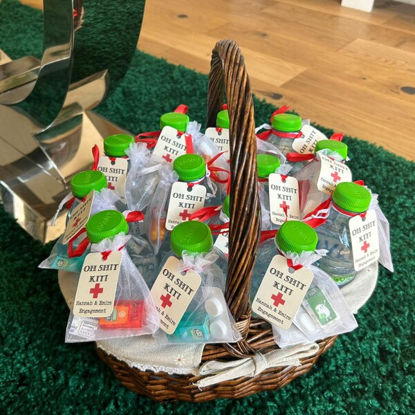 Hangover Kit, Hangover Kit Tags, Hen Party Tags, Wedding Hangover Kit ...