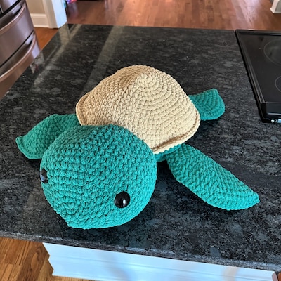 Crochet Jumbo Turtle human Size Pattern PDF Download Extra Large ...