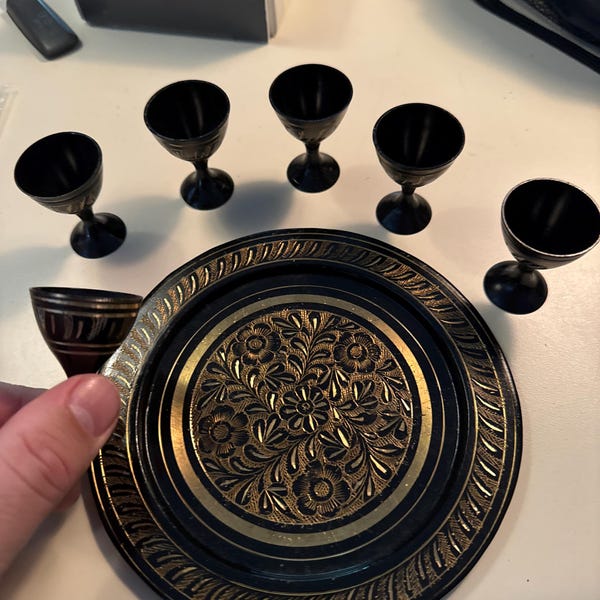 Vintage Cast Iron Metal Garden Bell by Bevin Patio With Horseshoe Wall ...