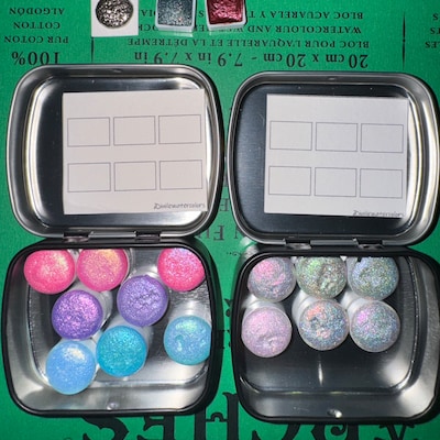 Half Shiny Fairy Dust Set for Handmade Color Shift Watercolor Paints - Etsy