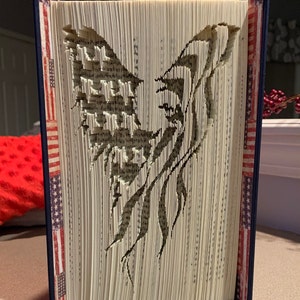 Book Folding Pattern for Small Book, Folded Book Pattern 2 Sizes ...