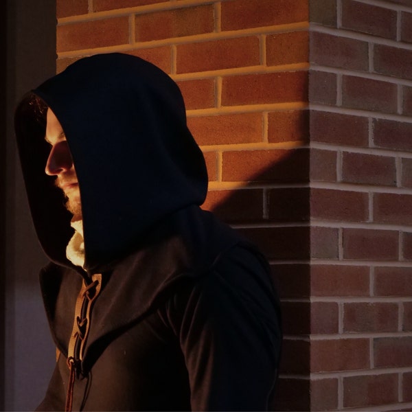 Hunter's Set - Medieval Ranger Hood With Sleeves - Etsy