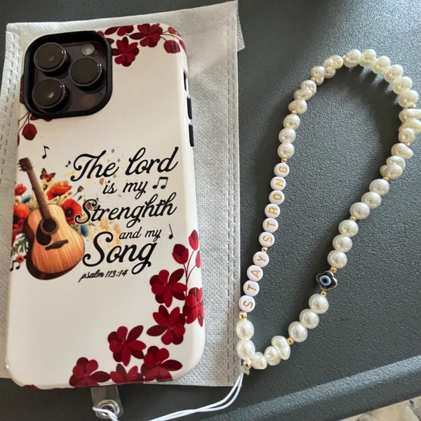 Gemstone Phone Strap, Healing Crystal Phone Charm, Beaded Phone Lanyard ...