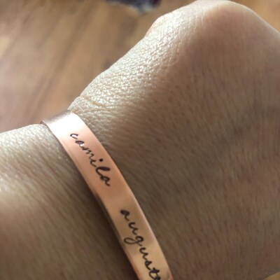 Cursive Name Bracelet Customized Script Jewelry Mother's Day Baby ...