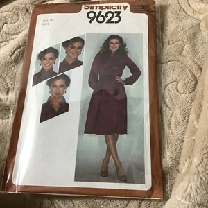 Simplicity 7193 Sewing Pattern From 1996. Misses Dress With | Etsy