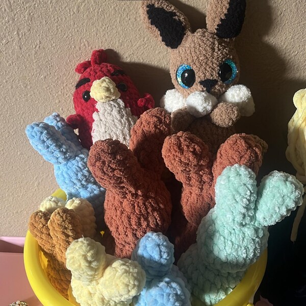 No Sew Easter Peep Bunny Crochet Pattern - Free Keychain Peep Pattern ...