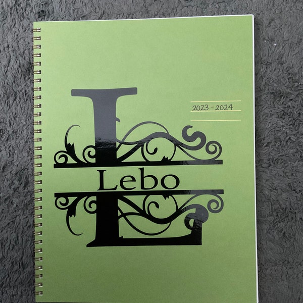 2 Year Large Monthly Spiral Planner - Start Any Month / 2 Pages per ...