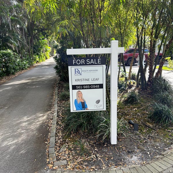 Real Estate Sign 24"x36" 3mm Thickness - Free Design Services, Realtor ...