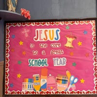 Back to School Bulletin Board Kit. Jesus is the Core to a Great School ...