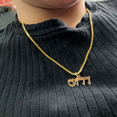 Dog Tag Necklace for Men-chunky Rolo Chain-men Initial Necklace ...