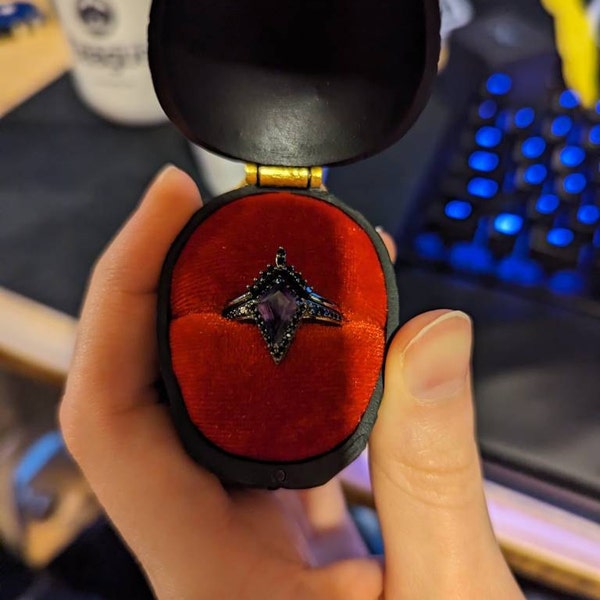 Skull Box for Two Rings. Ring Holder for a Wedding Ceremony. Gothic ...