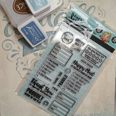 Planner Stamps Planner Label Stamps Planner Half Box Full - Etsy