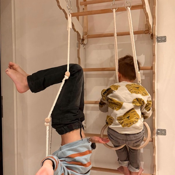 Mamoi ® Midi Climbing Frame for Children's | Wall Bars | Gymnastic Wall ...