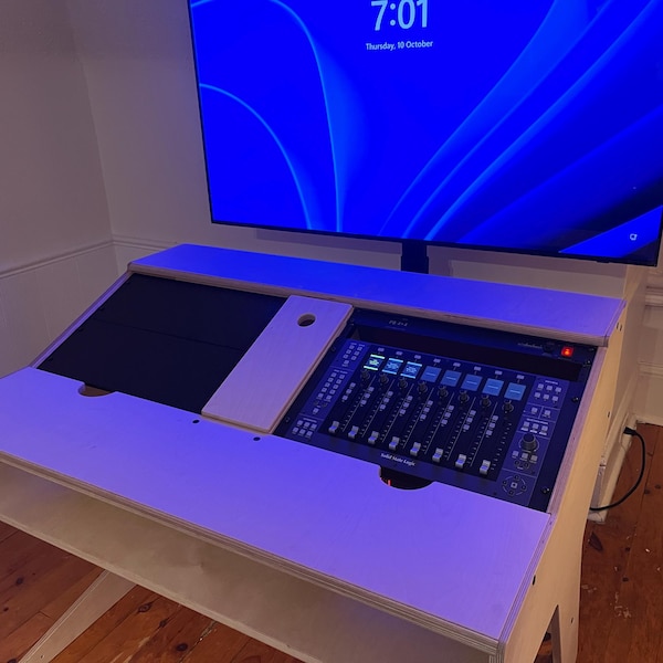 Trinity Desk Designs Recording Studio Desk 2 8 Space Rack Bays - Etsy