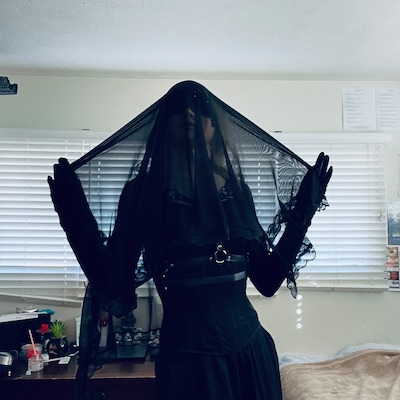 The Spookerveil Spooky Witchy Goth Veil by Moonmaiden Gothic Clothing ...