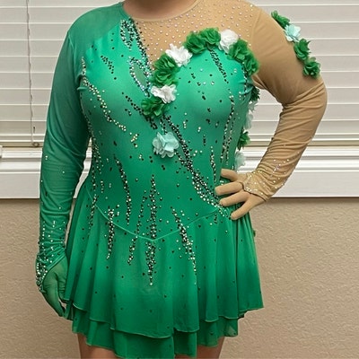 Ice Dance Dresses Custom Girls Beaded Custom Women Competition - Etsy