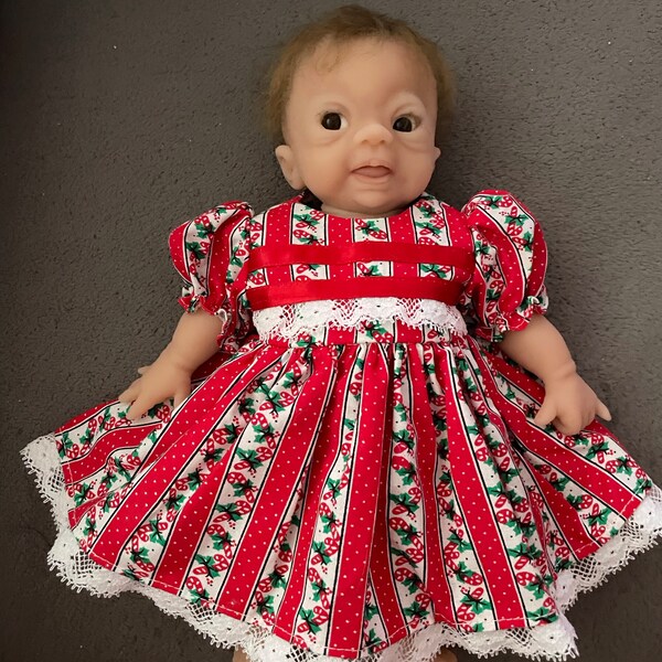 American Made 18 Girl Doll Clothes Green N Floral Print Colonial Doll ...
