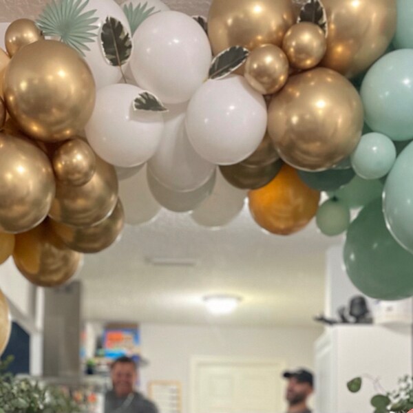 Mountain Ash Balloon Garland Kit / Eucalyptus Balloon Arch, Sage Blush ...