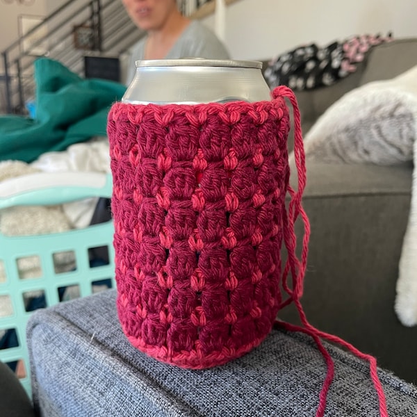 Crochet Can Cover Pattern PDF, Crochet Can Sleeve Pattern, Crochet Soda ...