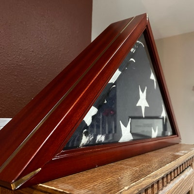Old Glory Flag Display Case for 5x9' Memorial / Burial / Funeral Shelf ...