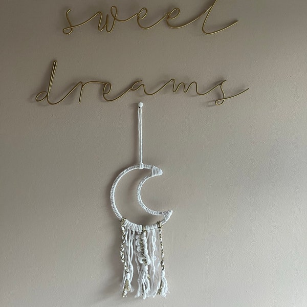 7 Panel Boho Textured Ombre Macrame Hanging on Driftwood Neutrals or ...