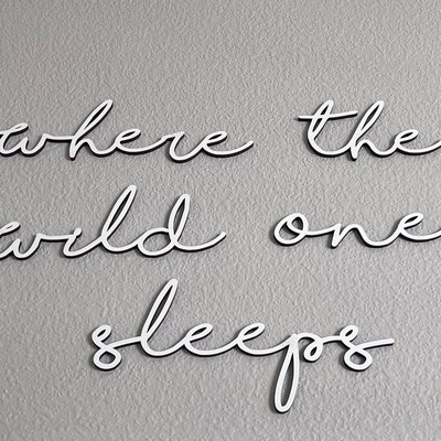 Play All Day Word Cutout Playroom Decor Sign Kids Room Wall Decor Laser ...