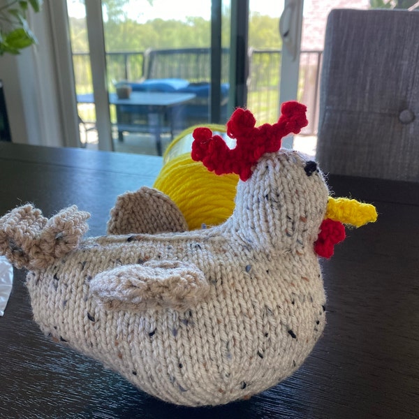 Henrietta the Little Brown Hen Knitting Pattern - Chicken - Easy Knit ...