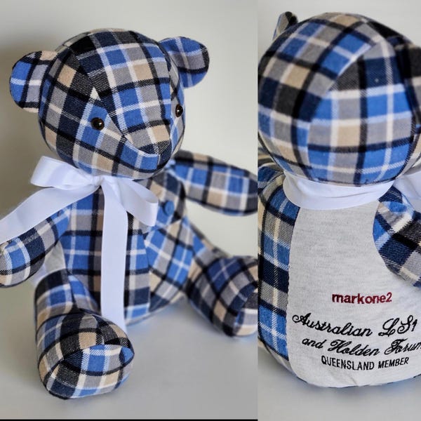 Dachshund Memory Bear, Keepsake Teddy, Stuffed Teddy Keepsake, Keepsake ...