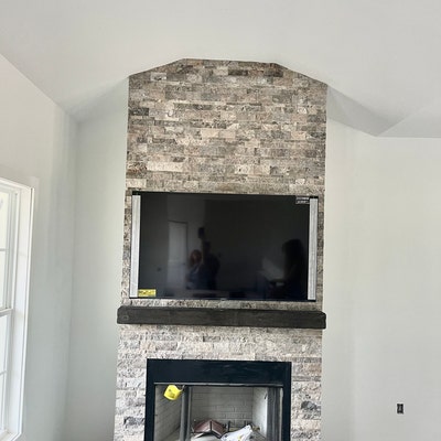 Corner Rustic Fireplace Mantel Custom Made for Inside and - Etsy