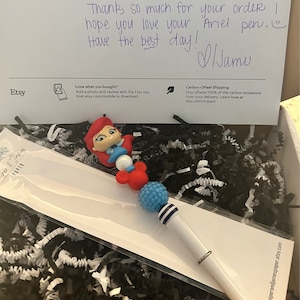 Mickey and Friends Autograph Pen, Beaded Ballpoint Pen With Disney ...