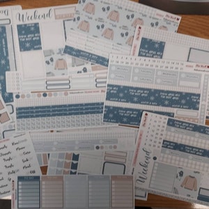 Custom Script Sticker Sheet Planner Stickers Choose Your | Etsy