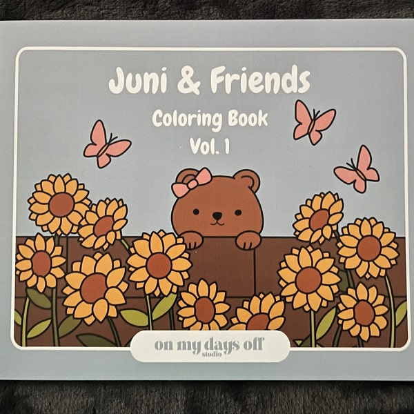 Juni & Friends Coloring Book Vol. 3 | Cute Kawaii Fall Halloween ...
