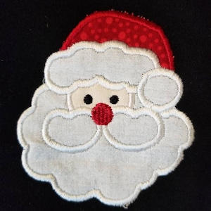 Santa Face Applique Embroidery Design for Machine Embroidery-instant ...