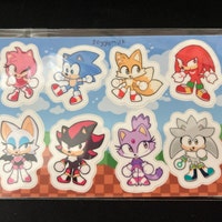 Sonic Characters Sticker Sheet - Etsy UK